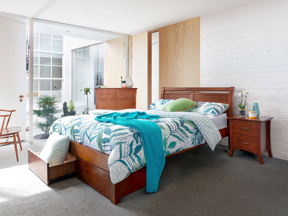 Bali Storage Bed White by Linksea